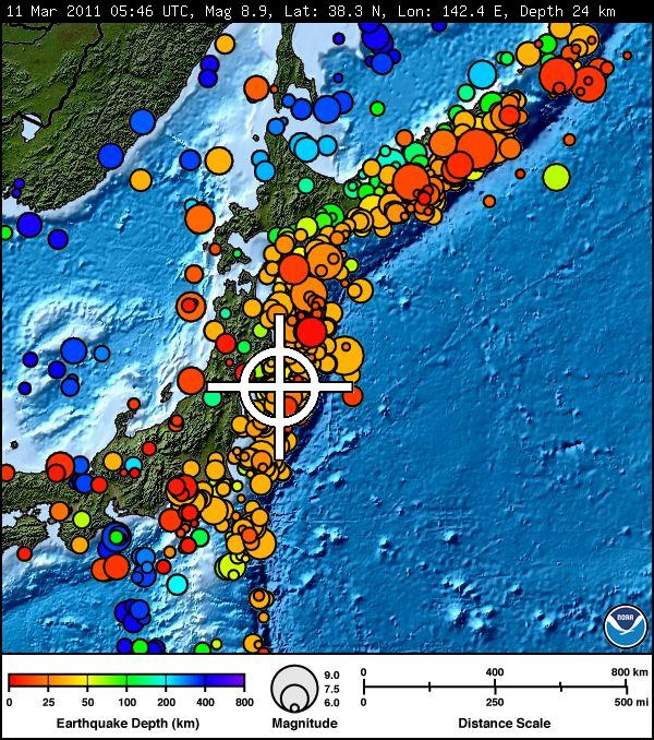Japanese Earthquake Map – raincoaster